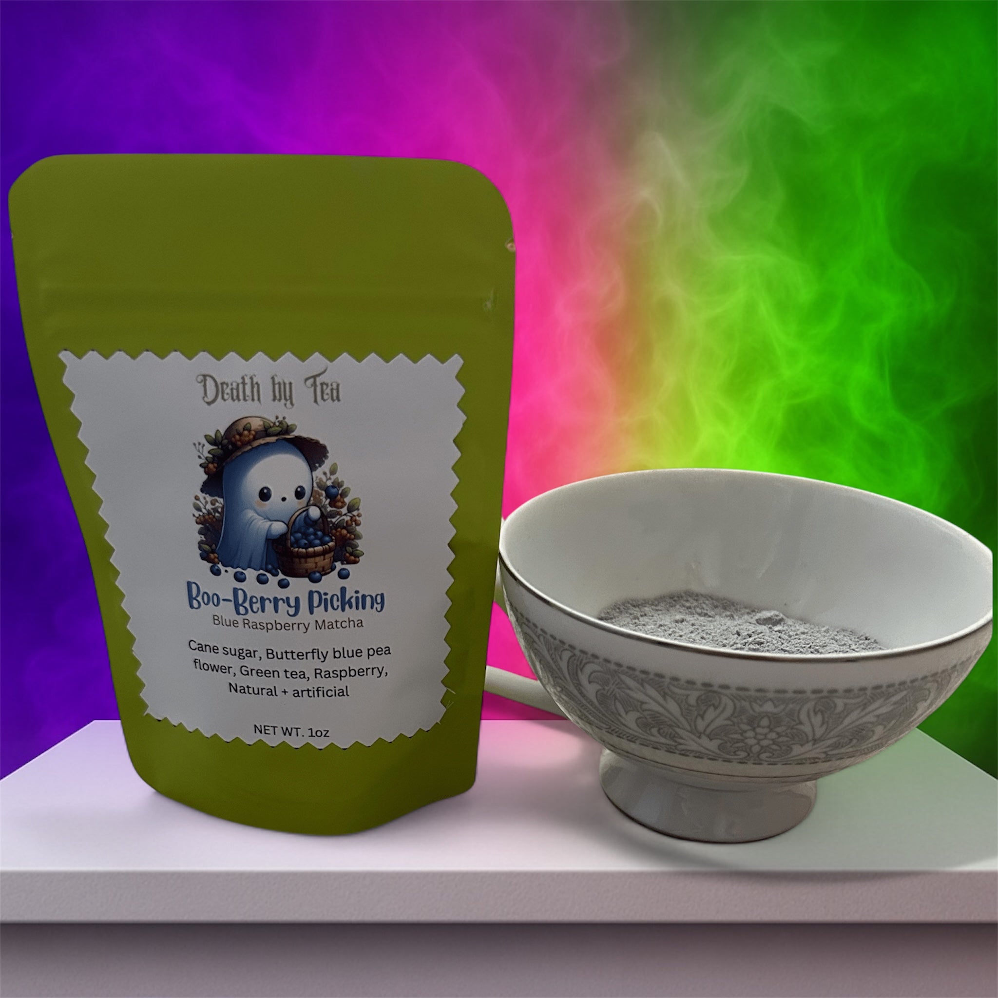 Boo-Berry Picking (Blue Raspberry Matcha) – Death by Tea